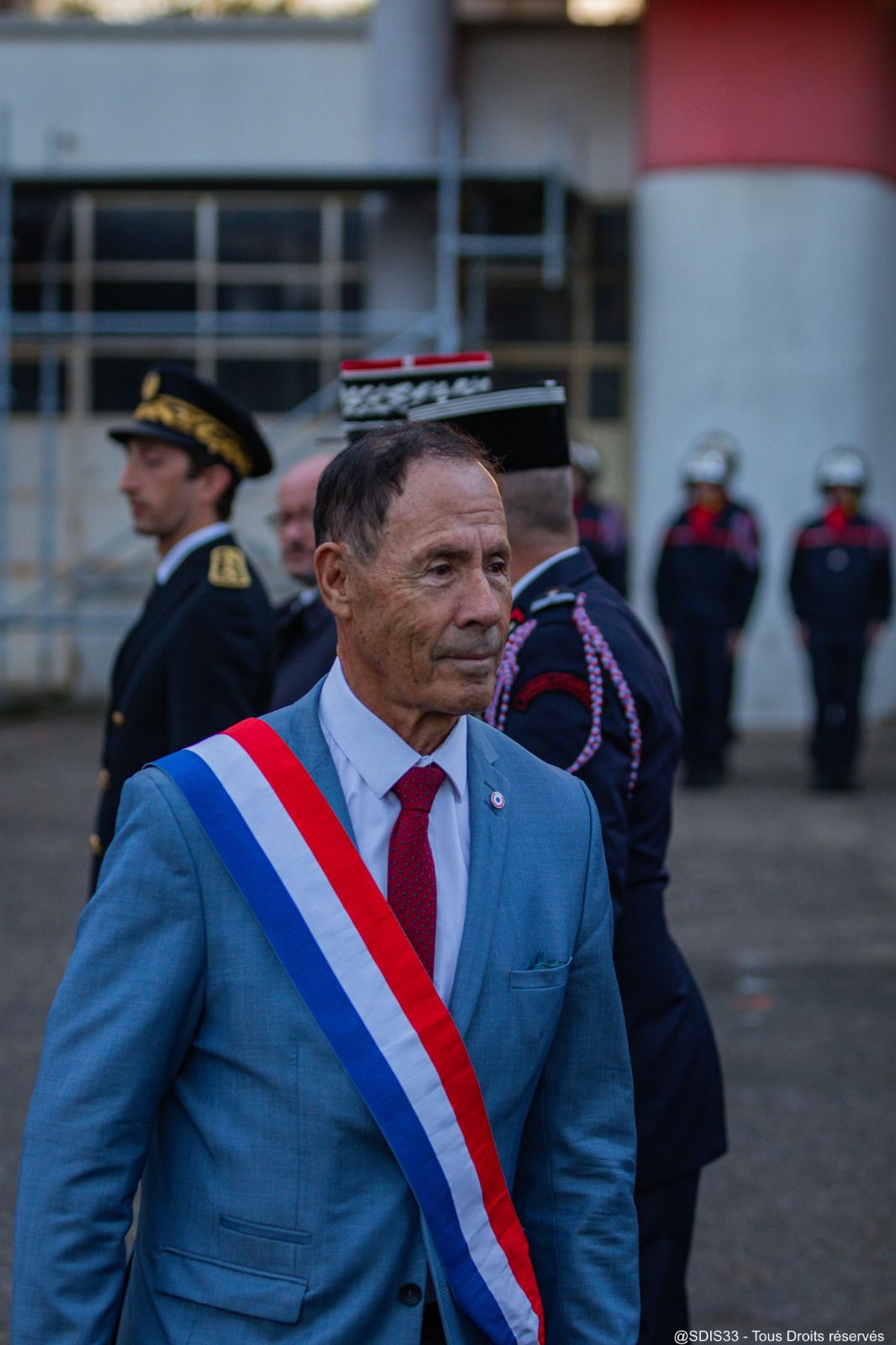 Cérémonie protocolaire à la Benauge - Alain Cazabonne